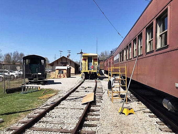 The museum's rail yard is like a library where each vehicle tells a different chapter of America's transportation story. Read them all!