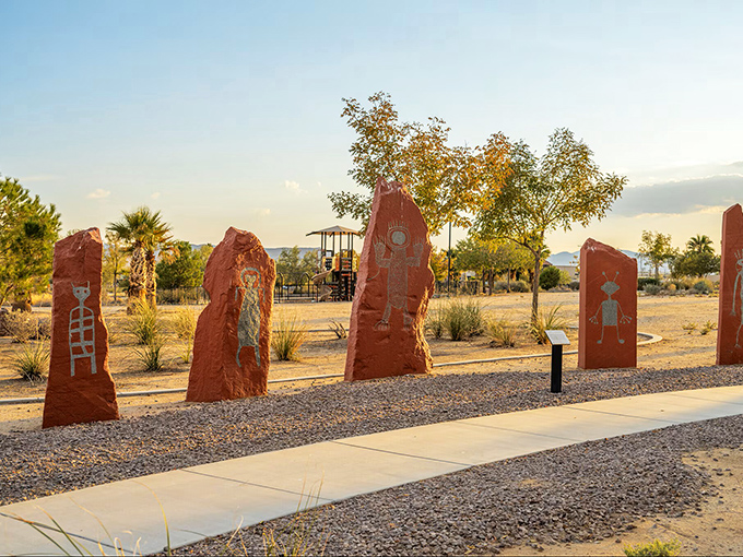 Petroglyph Park celebrates indigenous art with striking red monoliths&mdash;desert-style cultural immersion without the intimidating audio tour headsets.