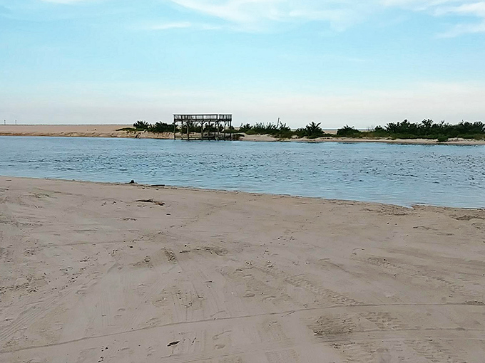 Sandy shores meet crystal waters at this hidden beach spot where you can pretend you've discovered your own private Florida.