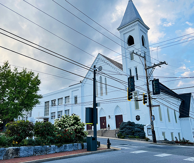 Second Presbyterian's white steeple pierces the sky like an architectural exclamation point, standing sentinel over downtown through countless Staunton sunrises and sunsets.