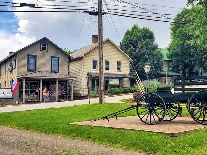 Horse-drawn buggies and historic storefronts&mdash;Volant's version of a time machine. The perfect backdrop for your "I found the real America" photos.
