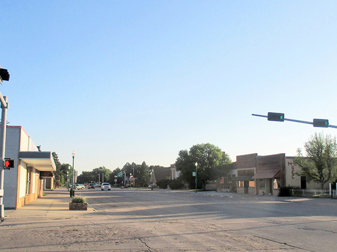 Dusk settles over Valentine's quiet streets, when the day's business concludes and the town's social life shifts to front porches and backyards.
