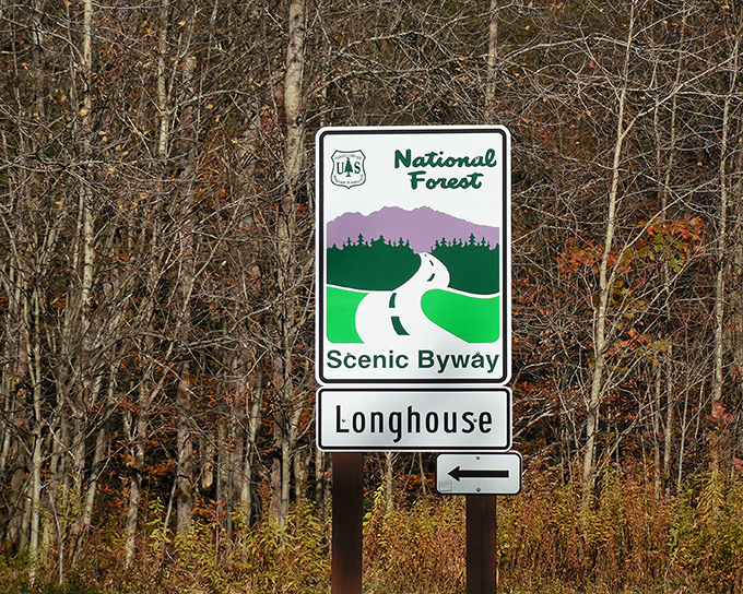 The official welcome sign: your passport to adventure. This unassuming marker is the gateway to 36 miles of "I can't believe this is in Pennsylvania!"