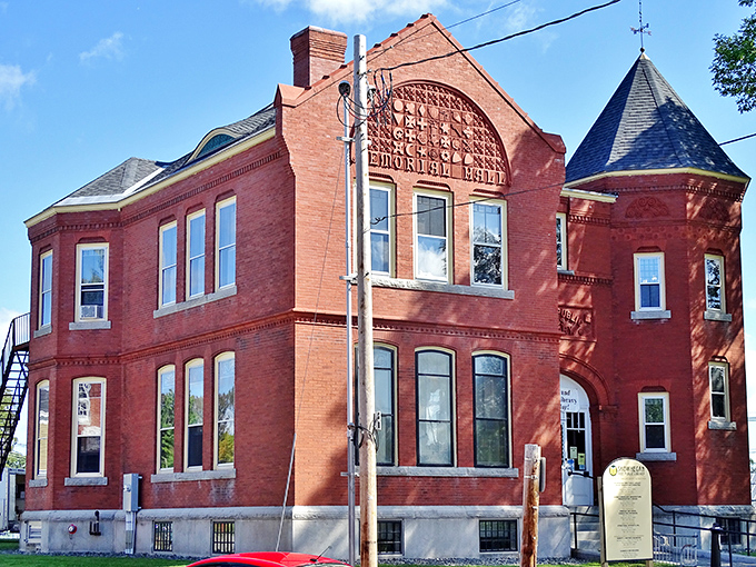 The Skowhegan Free Public Library's magnificent brick architecture houses literary treasures and community stories alike, no late fees on the memories made here.