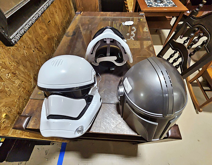 These aren't the helmets you're looking for... Oh wait, yes they are! Star Wars collectibles that would make the Mandalorian jealous.