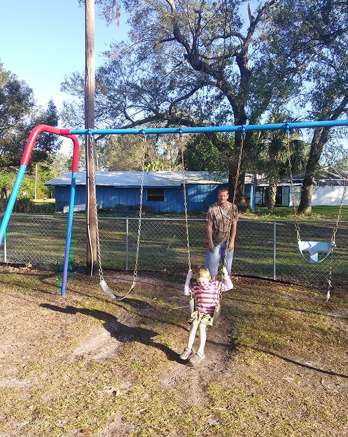 Simple pleasures reign supreme in Arcadia, where a backyard swing set and family time create memories no theme park could ever match.