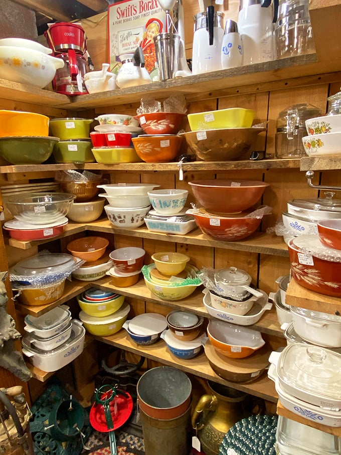 Pyrex bowls in every color remind us that our grandmothers knew how to make kitchenware actually beautiful.