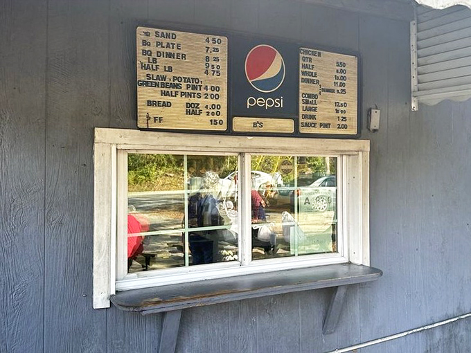 The ordering window&mdash;where hopes are raised and dreams come true. Just remember: cash only, and "please" goes a long way.