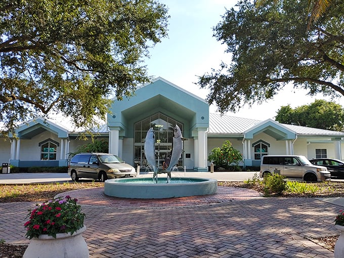 The Tarpon Springs Public Library &ndash; where you can check out books about Greek mythology while actually being in Little Greece.
