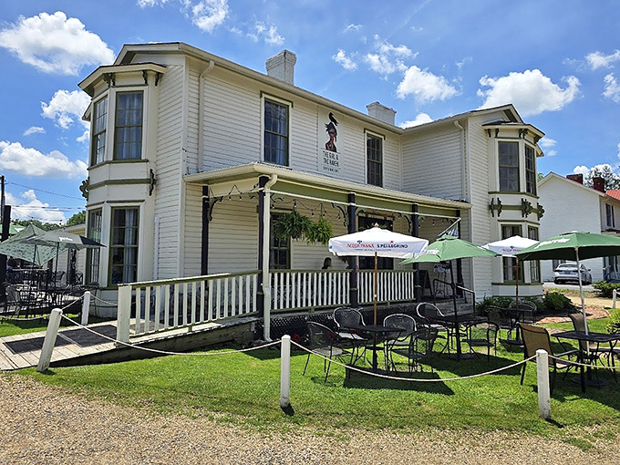 The Girl & The Raven serves up charm alongside coffee in this historic white house, where porch sitting has been elevated to an art form.
