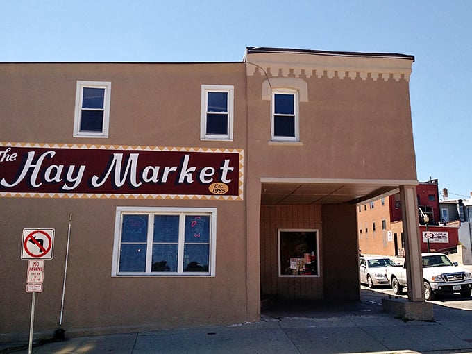 The Hay Market's vintage facade proves that not every old building needs to be demolished for progress to happen in Iowa.