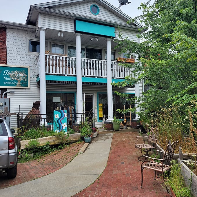 Three Graces Vintage showcases treasures from yesteryear, where one person's attic becomes another's affordable decorating solution.