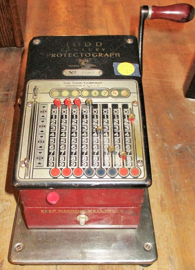 The Todd Century Protectograph&mdash;because even check fraud needed preventing back when checks were actually a thing.