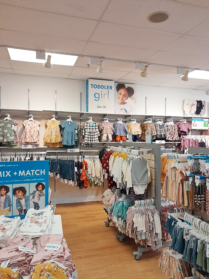 The Carter's outlet is a grandparent's dream&mdash;where "just one outfit" quickly becomes a wardrobe for every day of the week.