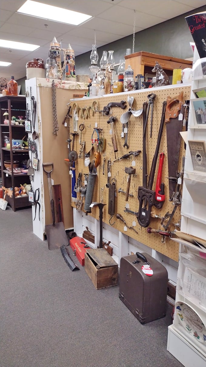 The tool wall&mdash;where modern DIYers come to marvel at implements their grandfathers used to build America, one callus at a time.