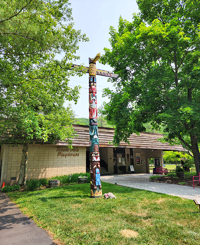 Where culture meets nature&mdash;the Totem Pole Playhouse stands as a colorful reminder that art thrives even in the most serene settings.
