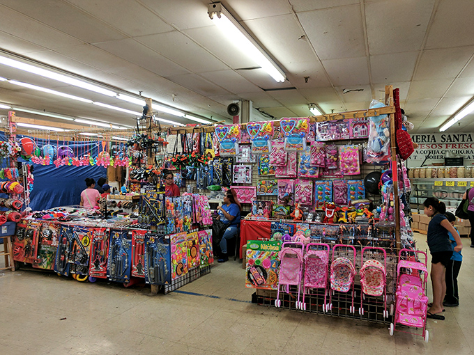 Toy wonderland where childhood dreams come in pink and blue. Parents' wallets breathe easier while kids' eyes grow wider.