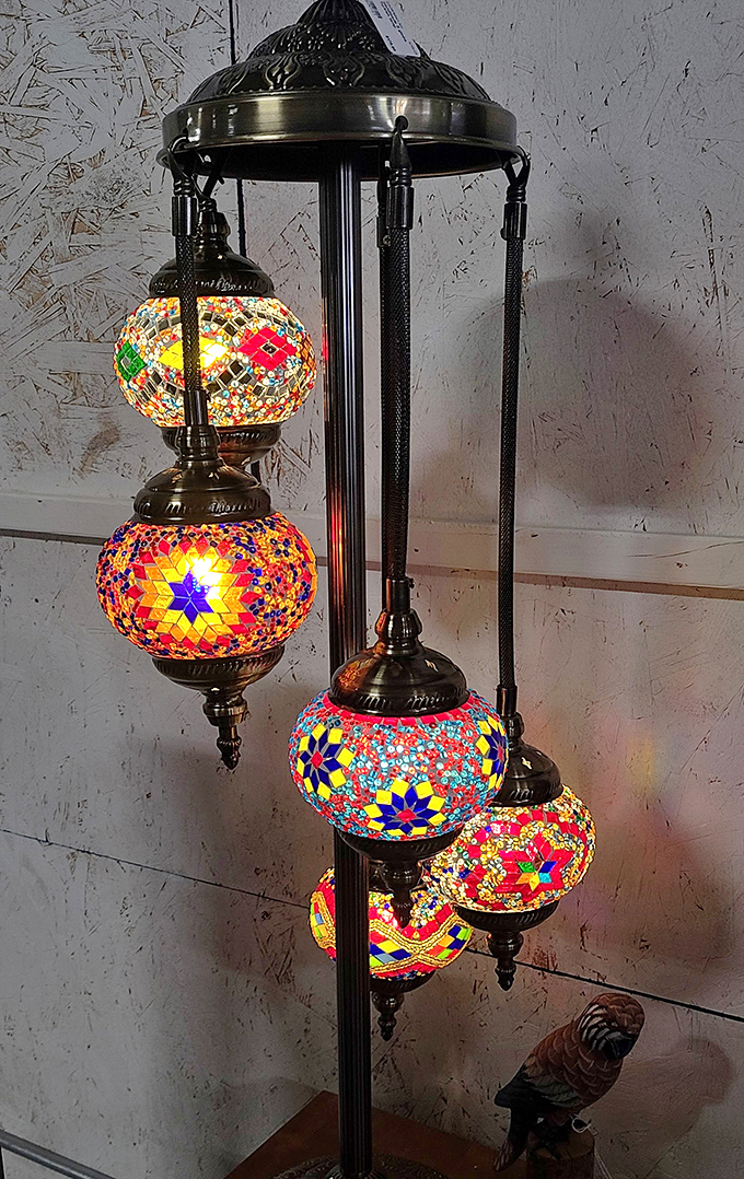 This Turkish mosaic lamp doesn't just illuminate a room&mdash;it transforms it. When lit, it casts patterns that turn ordinary walls into something from Arabian Nights.