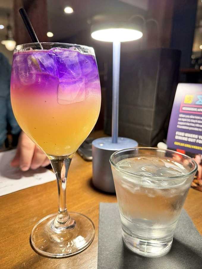 This sunset-inspired cocktail doesn't just look pretty&mdash;it tastes like vacation in a glass, with layers of flavor that change with every sip.