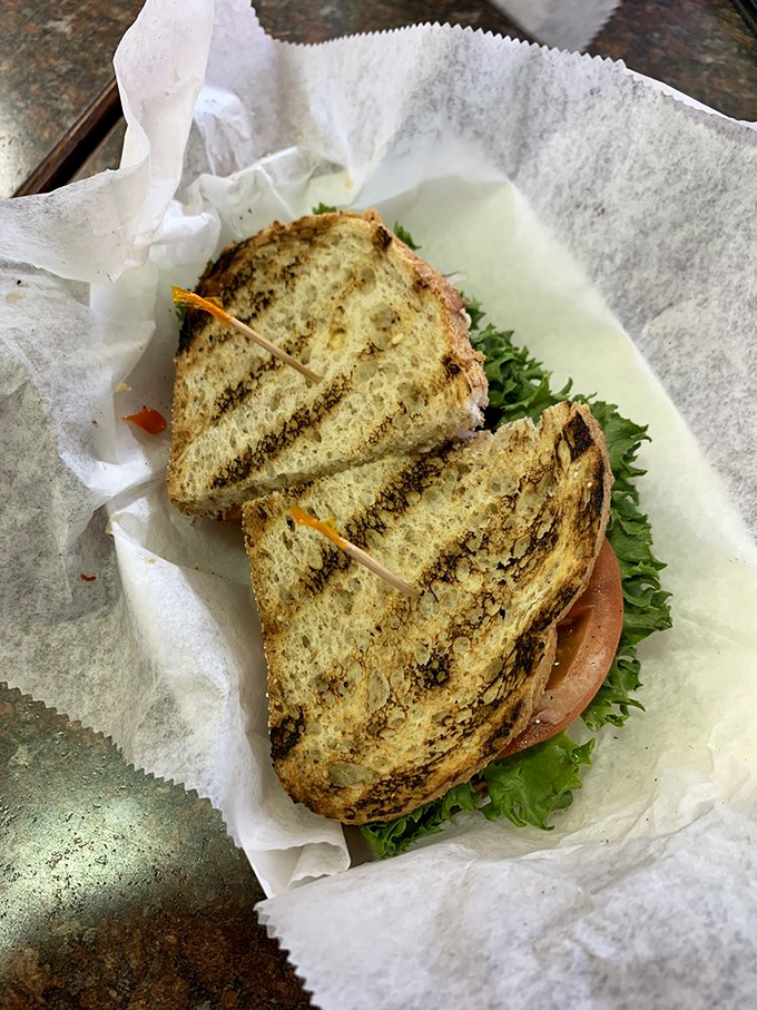 Grilled to golden perfection, this veggie sandwich proves that sometimes plants deserve the spotlight in a deli dominated by meat.