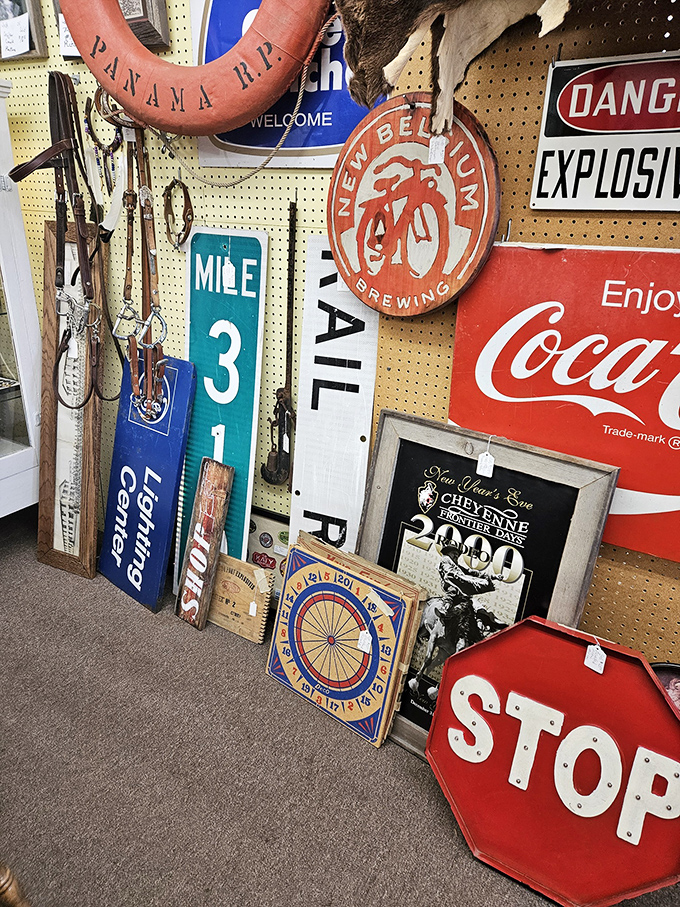 Vintage advertising signs that once guided travelers now guide collectors&mdash;that Panama R.R. life preserver has saved more memories than swimmers.