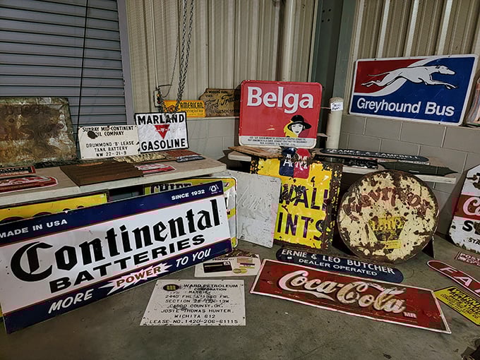 Advertising signs from America's commercial golden age&mdash;when Continental Batteries provided "more power to you" and Coca-Cola was just a nickel.