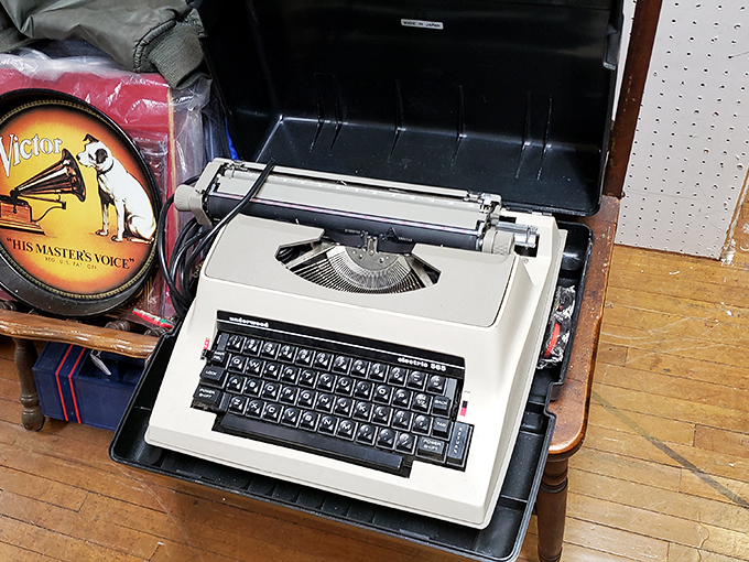 Before autocorrect ruined our spelling, this typewriter demanded precision, patience, and the upper-body strength of a lightweight boxer.