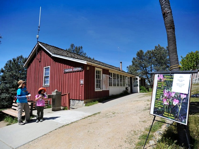 The little red visitor center that could. Your first stop before venturing into California's magnificent wilderness playground.