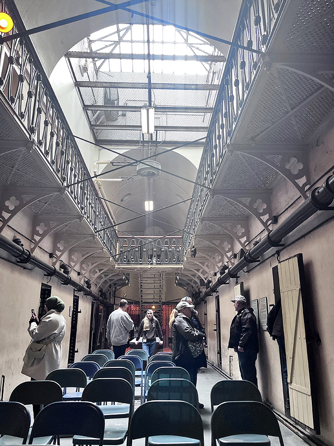 Tour groups now freely wander where prisoners once couldn't. The irony of paying admission to enter a place others desperately wanted to leave isn't lost here.