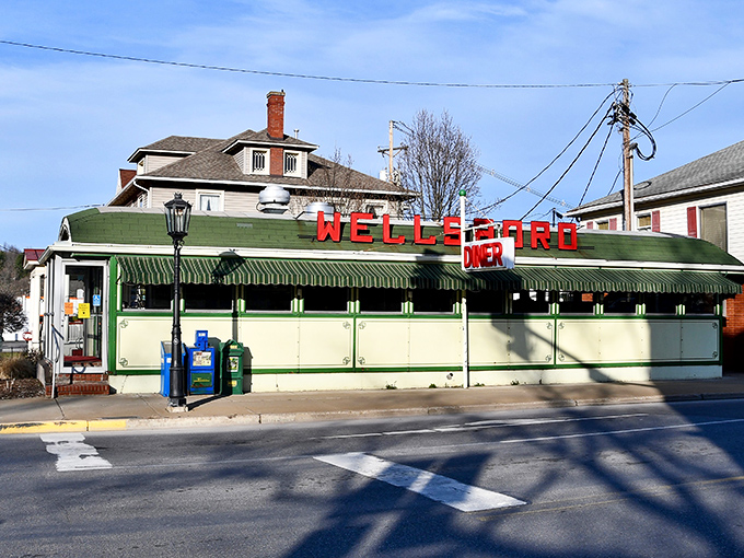 The Wellsboro Diner's classic railroad car design promises comfort food that hasn't changed since your grandparents' first date&mdash;and that's precisely the point.