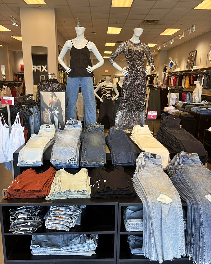 Mannequins showcasing outfits that whisper "I'm put together" without screaming "I paid full price" &ndash; the ultimate shopping victory.