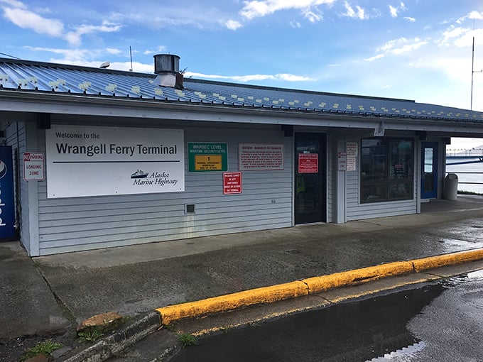 The Wrangell Ferry Terminal &ndash; Alaska's version of a train station, where adventures begin and end with the rhythm of the tides.