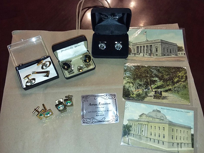 Cufflinks and vintage jewelry &ndash; small treasures that once adorned the wrists and lapels of dapper gentlemen from another era.