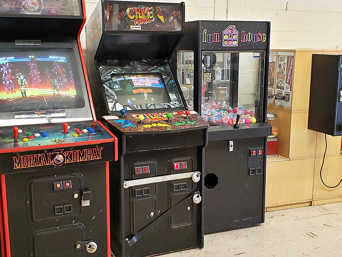 Nostalgia in arcade form—where Gen X parents can show their TikTok-obsessed kids what real gaming looked like back in the day.