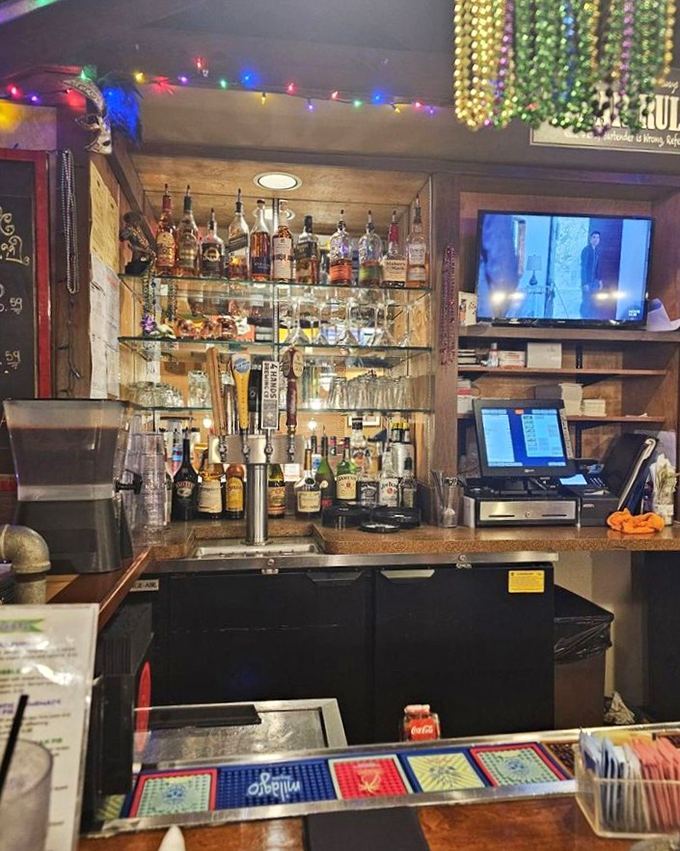 The bar stands ready to mix up hurricanes strong enough to make you forget Missouri's landlocked status.