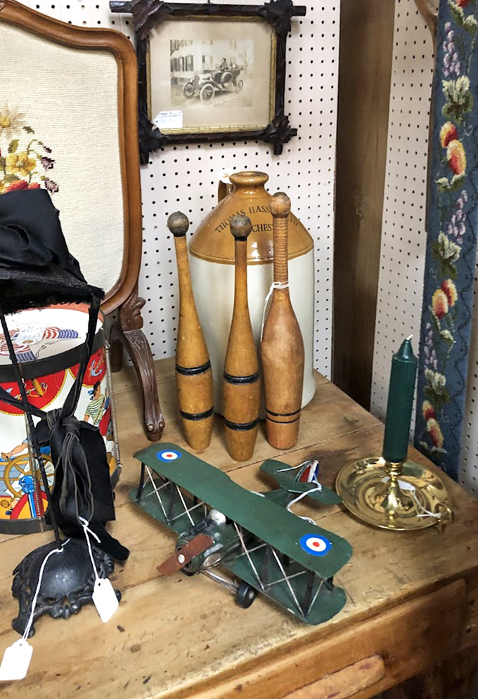 Not just wooden clubs, but childhood memories of backyard games. Those juggling pins have probably entertained crowds long before television existed.