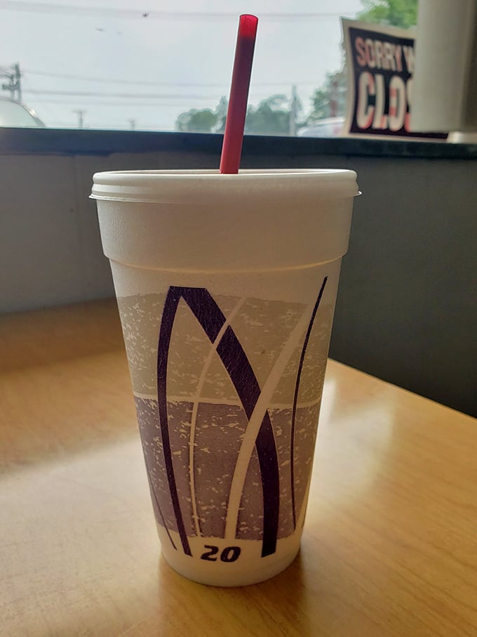 A shake so thick it provides both refreshment and an arm workout. The straw stands at attention, a soldier in the battle against thirst.