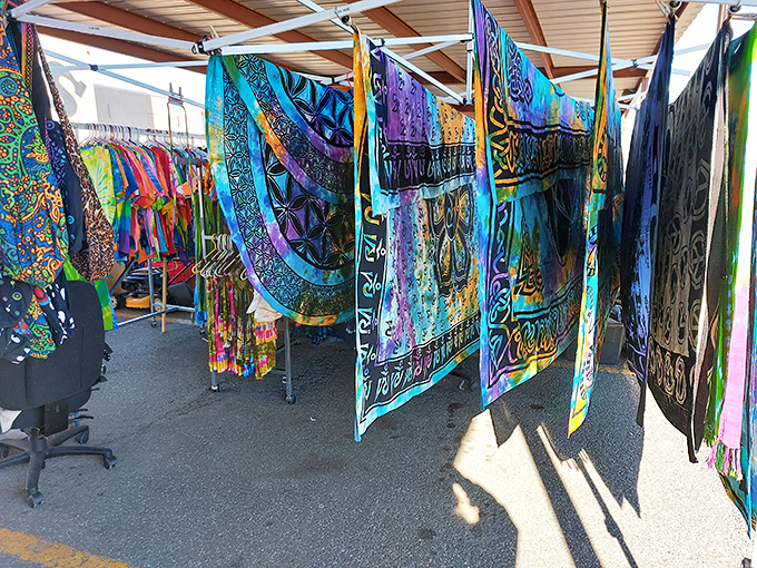Tapestries dancing in the breeze &ndash; wearable art that transforms any room from "Oklahoma apartment" to "global bohemian retreat."