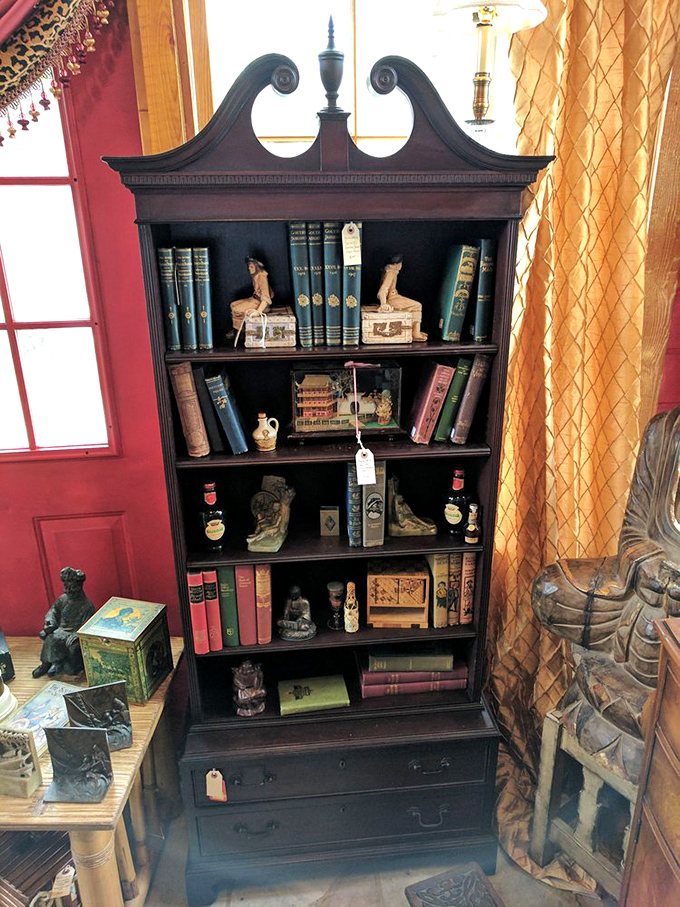 This bookcase doesn't just hold books—it's architectural eye candy that makes your IKEA shelves want to crawl into a corner and apologize.