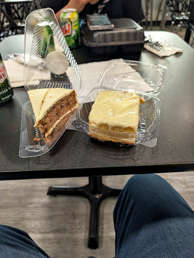 Life's big decisions: carrot cake or cream cheese-topped delight? The correct answer is obviously "both."