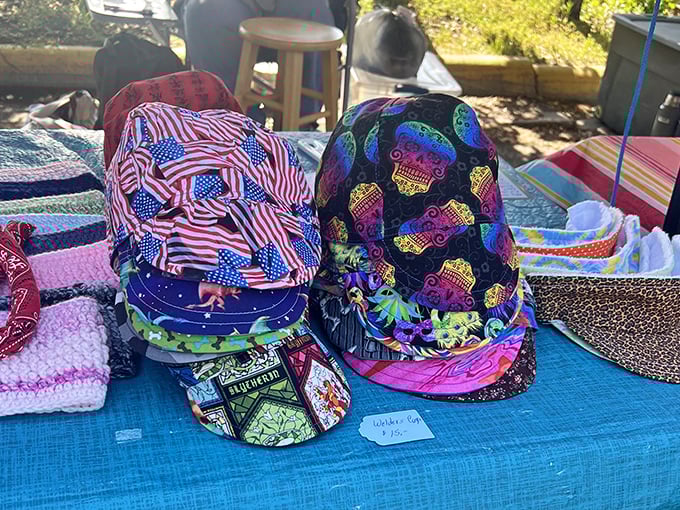 Bucket hats in patterns bold enough to ensure you'll never lose your family in a crowd&mdash;practical fashion at its Montana finest.