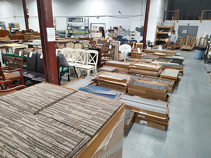 Carpet tiles stacked like pancakes of possibility&mdash;ready to transform your floors from "meh" to "marvelous."