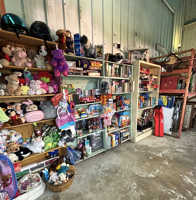 Childhood nostalgia stacked high with stuffed animals and toys that'll transport you back to Saturday morning cartoons instantly.