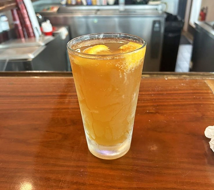 Nothing says "vacation mode activated" quite like a frosty glass of sweet tea with a slice of lemon, especially when there's seafood in your immediate future.