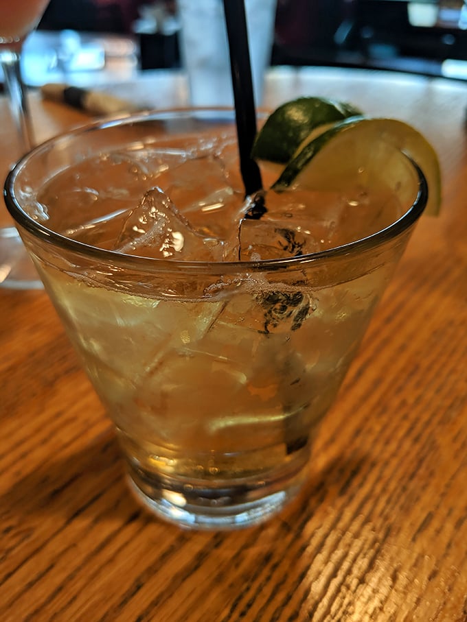 A perfectly balanced cocktail proves that even burger joints can mix a drink that makes you slow down and actually savo