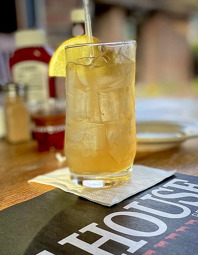 Even the cocktails come with a side of unpretentious charm &ndash; this whiskey-based refresher is served without fanfare but plenty of flavor.