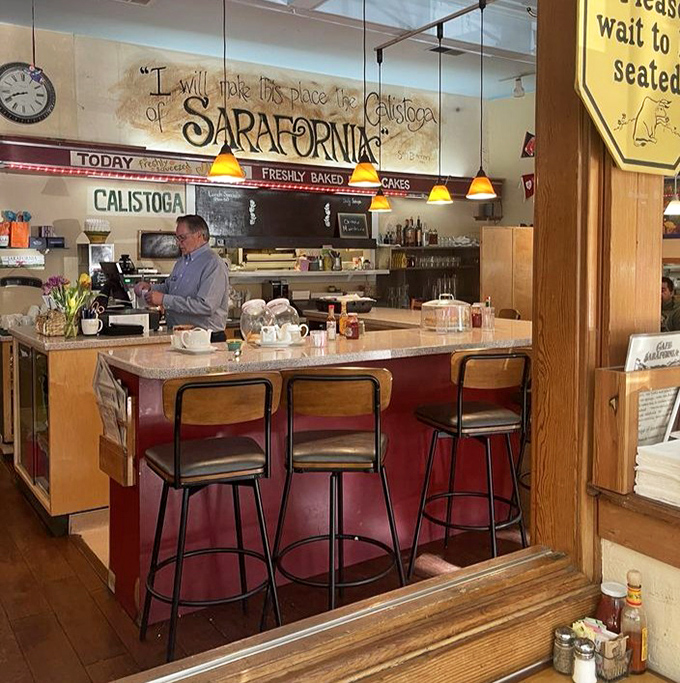 At the counter, every seat offers a front-row view to the breakfast ballet&mdash;where coffee is poured and orders are called with rhythmic precision.