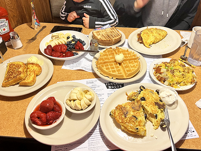 A table spread that would make breakfast enthusiasts weep with joy&mdash;proof that morning feasts are the best kind of family reunion.