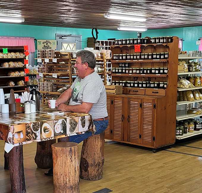 The bulk food section&mdash;a treasure trove for home bakers or anyone who appreciates the simple pleasure of quality ingredients and homemade jams.