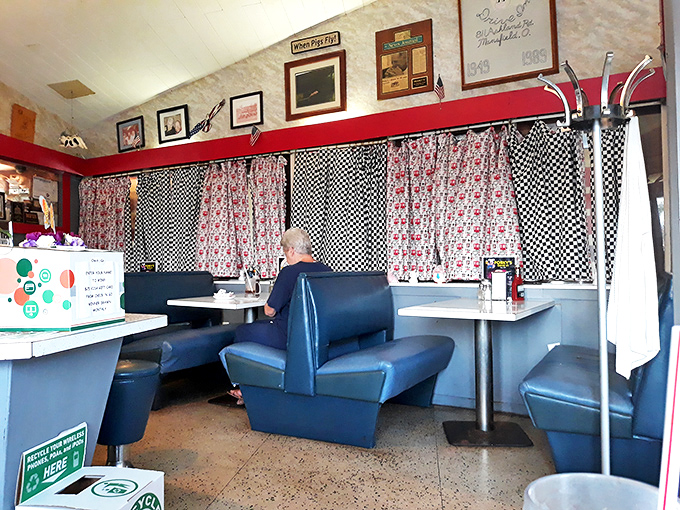 Every booth tells a story at Porky's, where the decor hasn't changed because it never needed to. Some things are perfect just as they are.